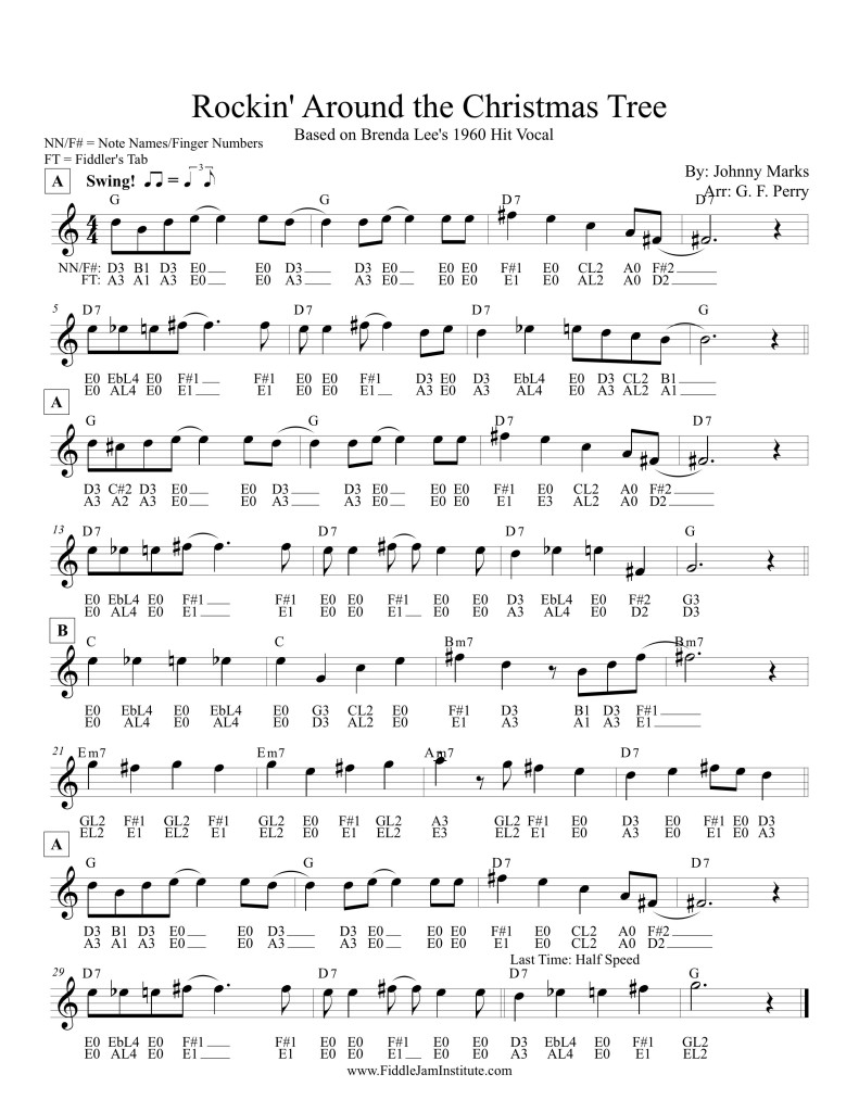 Rockin Around the Christmas Tree | Fiddle Jam Institute